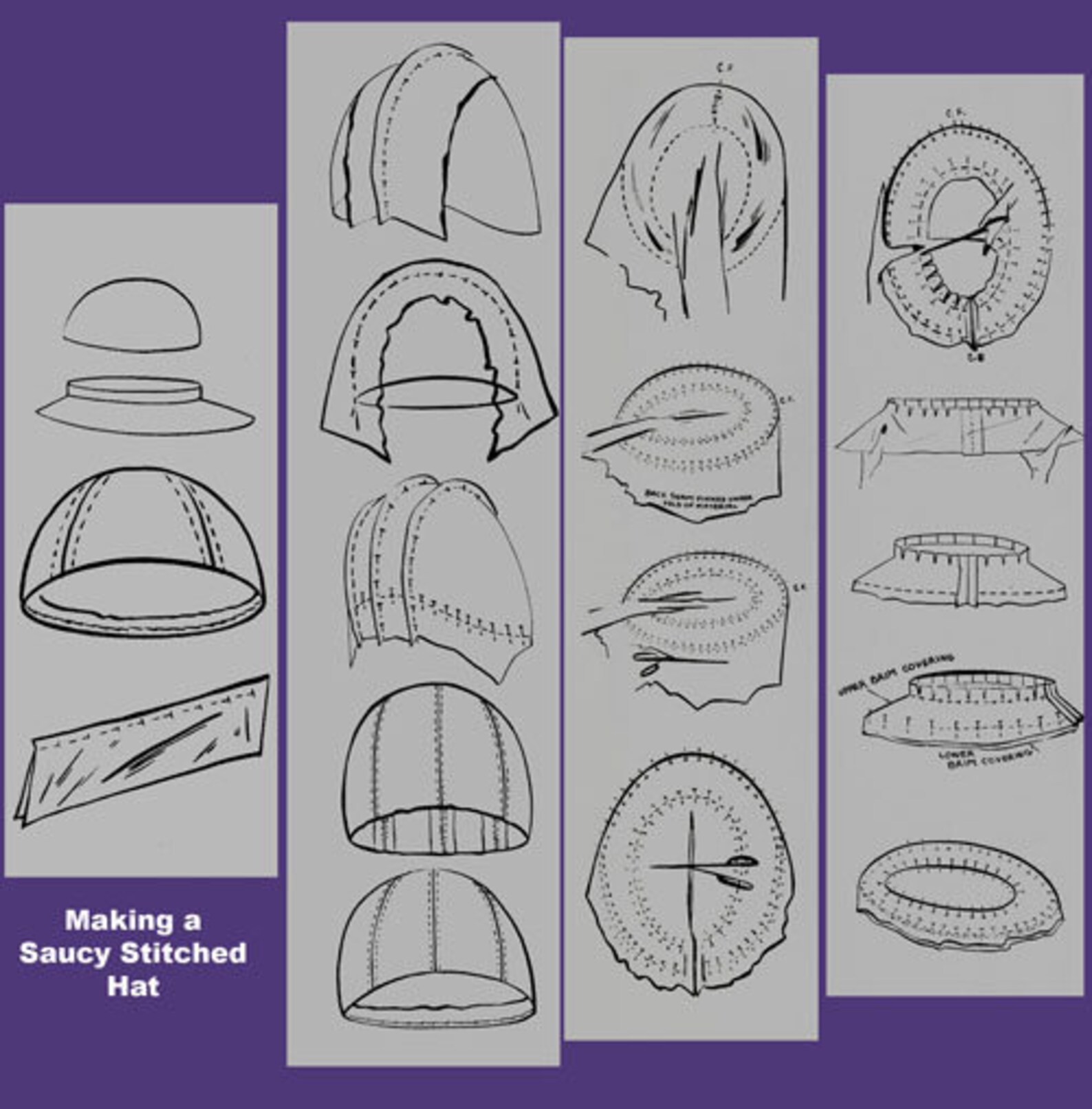 How to Make Fabric Hats C.1953 Vintage Millinery Sewing - Etsy