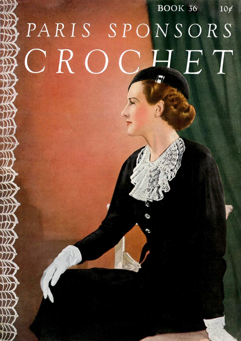 Vintage Crochet Fashion Patterns for Women Spool Cotton 36 - Etsy
