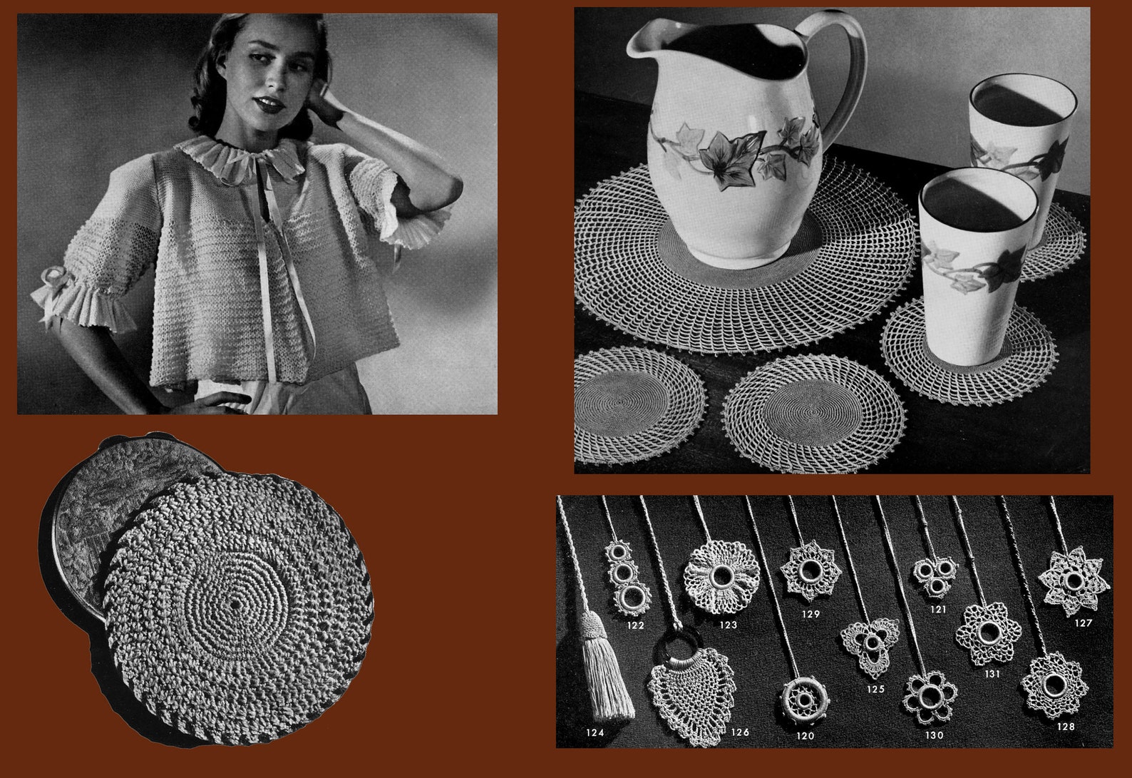 1940's Crochet and Knitting Patterns for Gifts Spool - Etsy