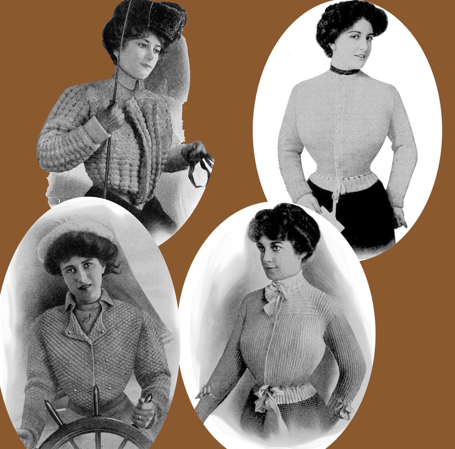 Columbia Knitting & Crochet Manual 8 C.1907 Huge Assortment - Etsy