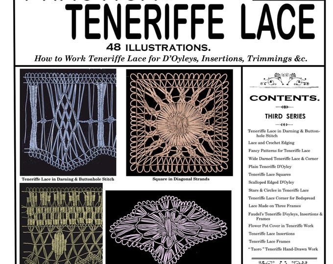 103 Teneriffe Lace Work Designs and Instructions on Stitches 33 Pages ...