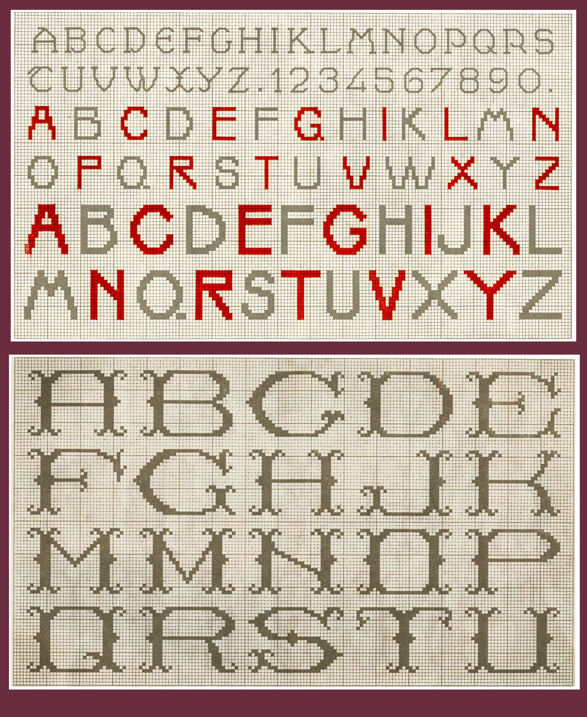 DMC Marking Stitch 1 C.1920 Color Charts and Alphabets Used - Etsy Canada