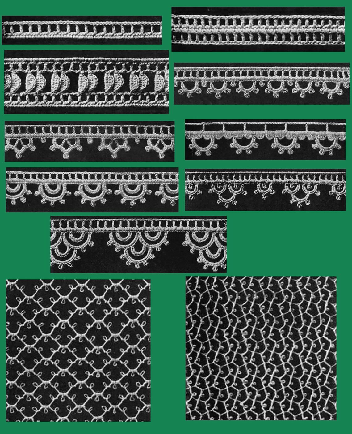 DMC Irish Crochet Book C.1920 Beautiful Patterns for Irish - Etsy