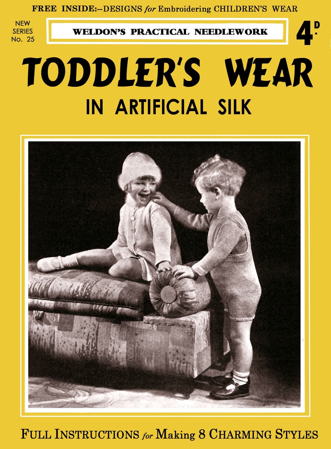 Weldon's 4D #25 C.1929 Vintage Knitting Patterns for Toddlers (PDF E ...