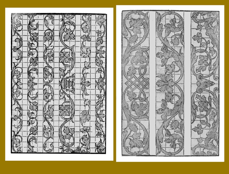 1500's Italian Embroidery Patterns: Renaissance Designs (PDF Ebook) - Etsy