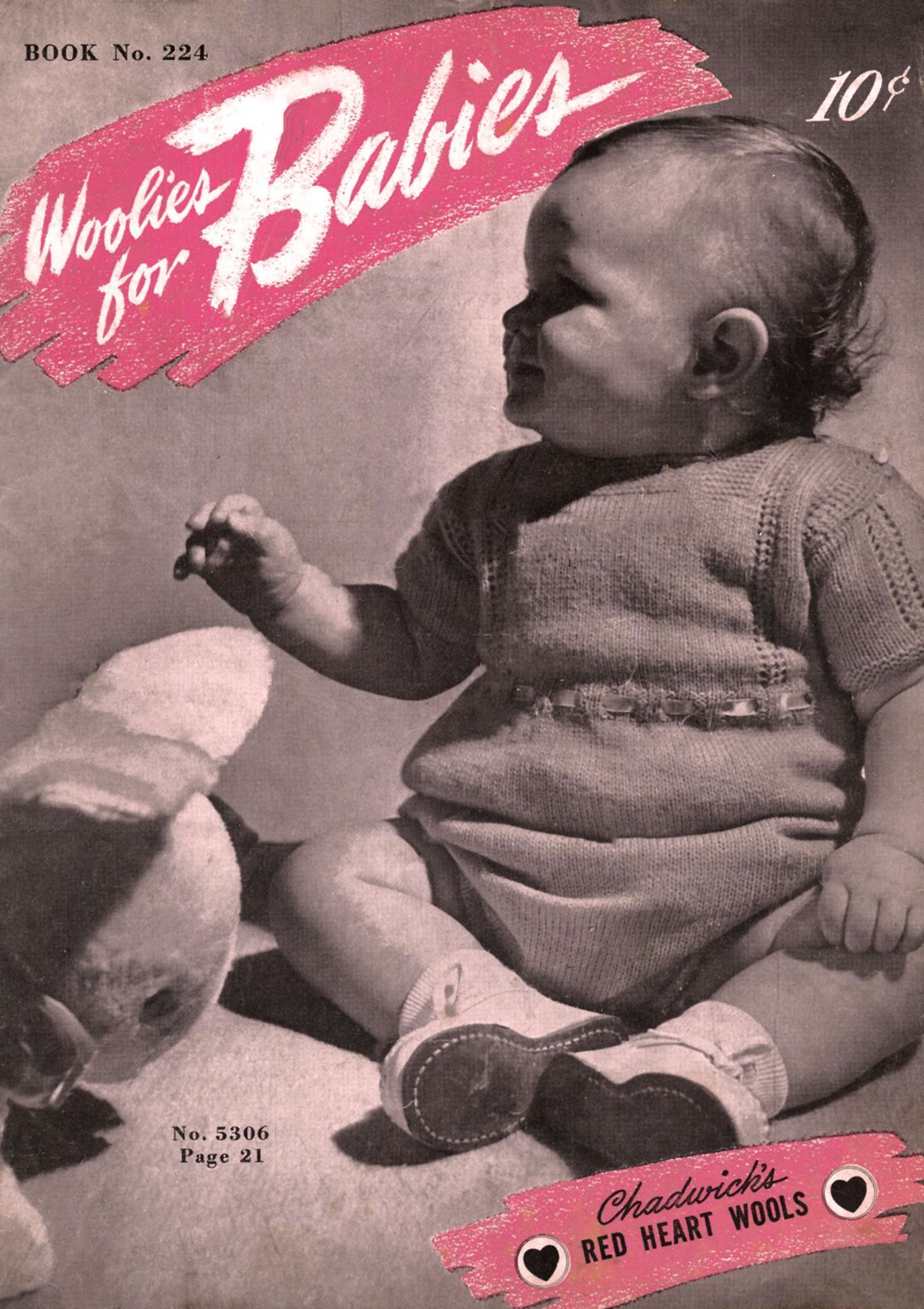 Woolies for Babies, 1940's Patterns for Little Ones - Spool Cotton #224 ...