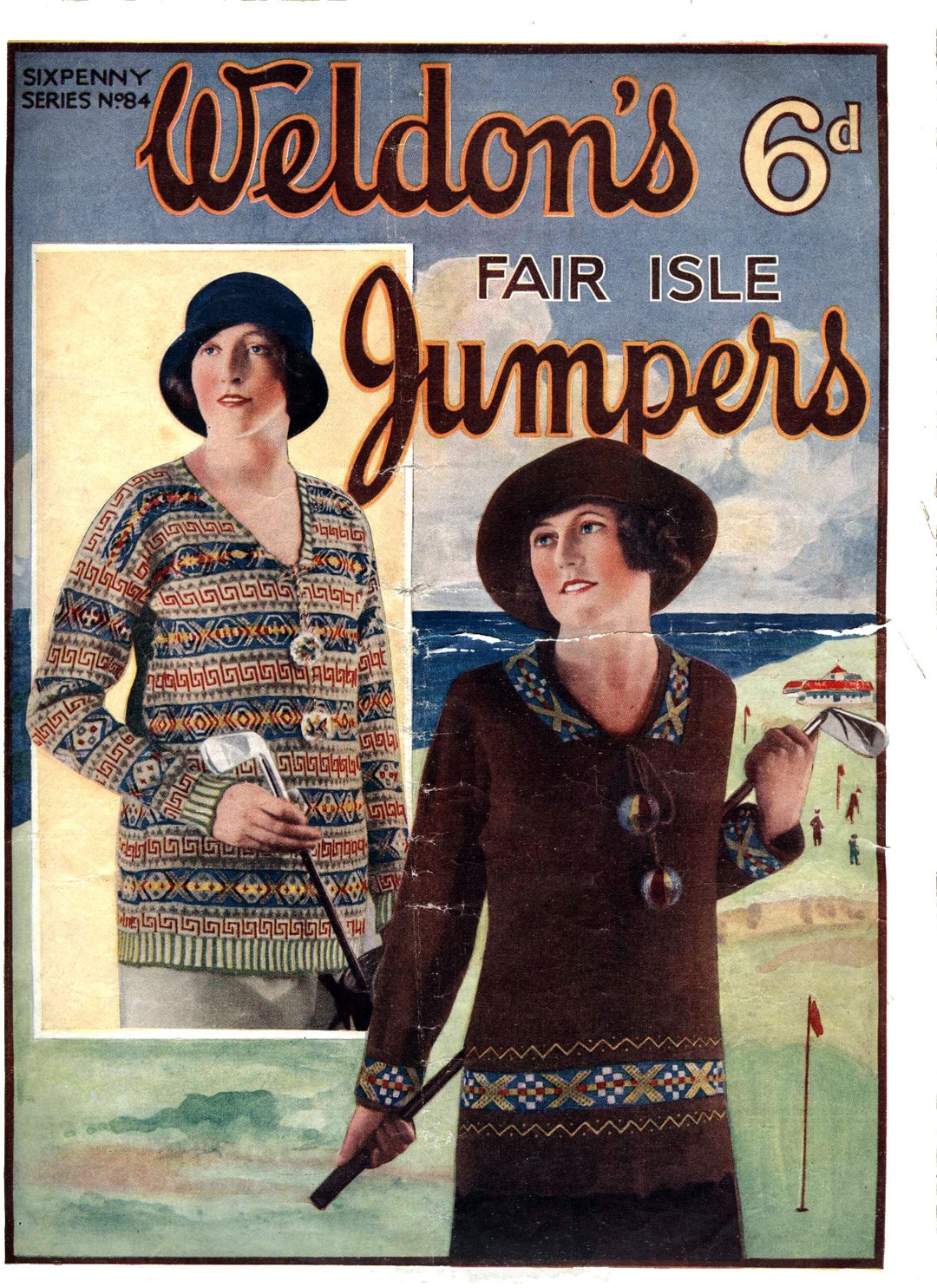 Weldon's 6D #84 C. 1920's Vintage Patterns for Fashionable Knitted ...