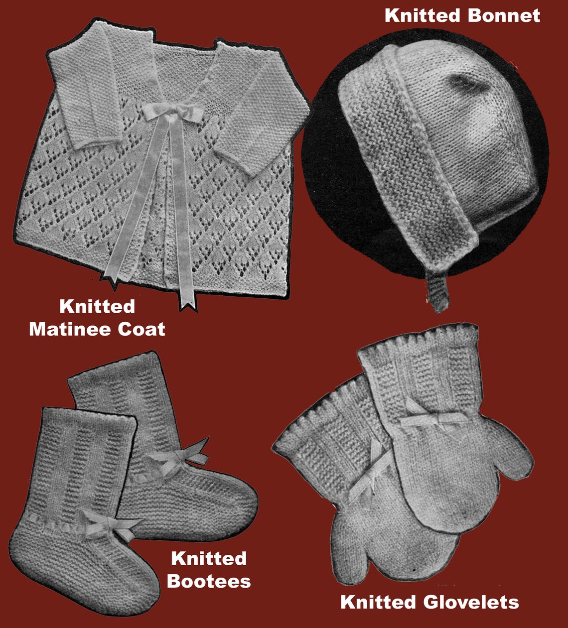 Weldon's 4D 67 C.1933 A Modern Layette in Knitting - Etsy