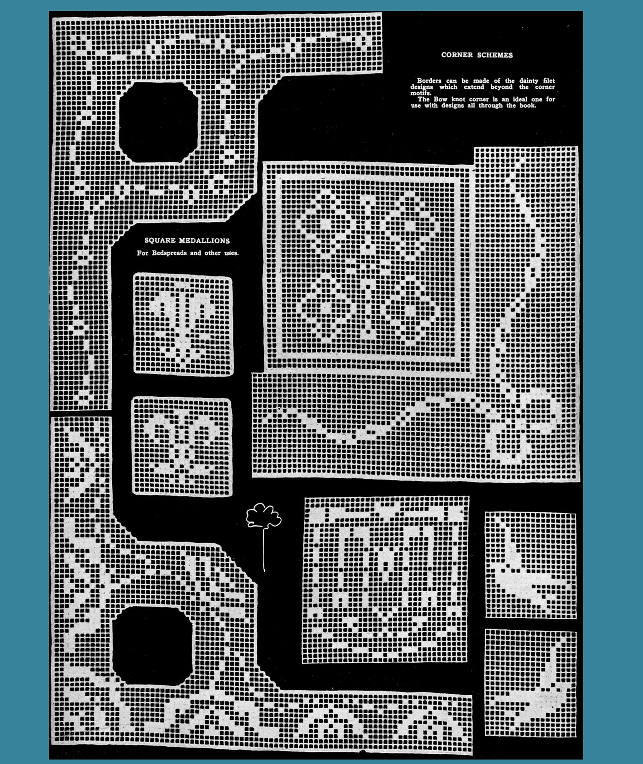 Emma Farnes Filet Crochet Patterns: Door Panels & Altar Cloths (PDF) - Etsy