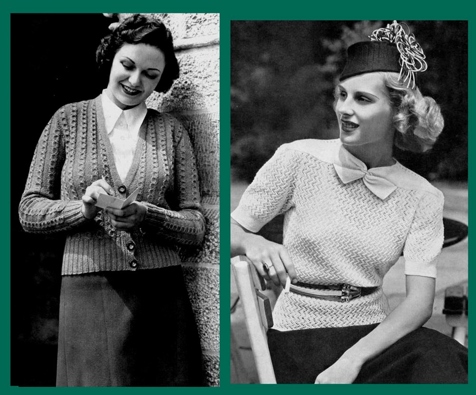 Bear Brand & Bucilla 303 c.1937 Thirties Era Sweater | Etsy