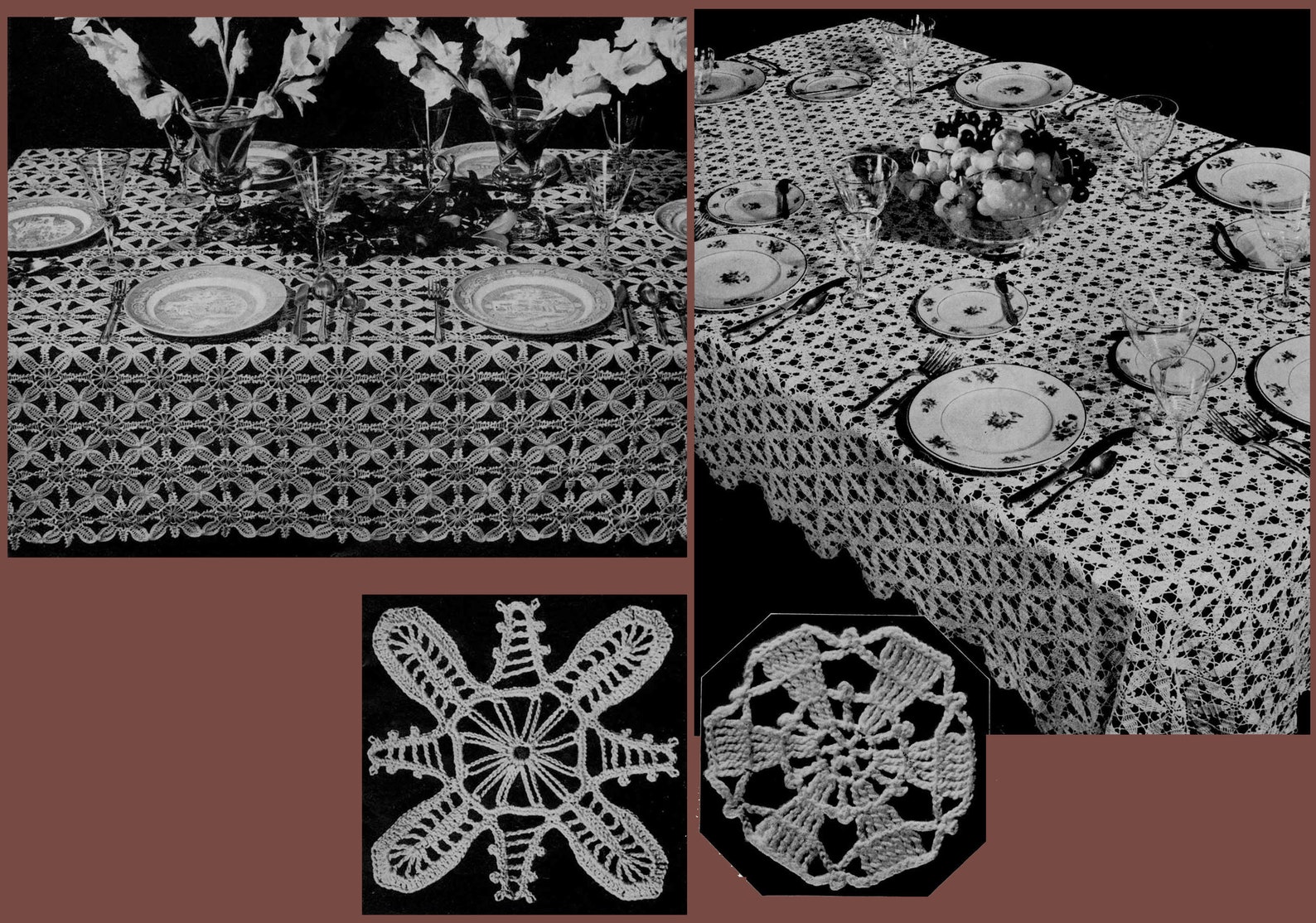 Table Treasures, Patterns From the 1930's - Spool Cotton #152 C.1940 ...