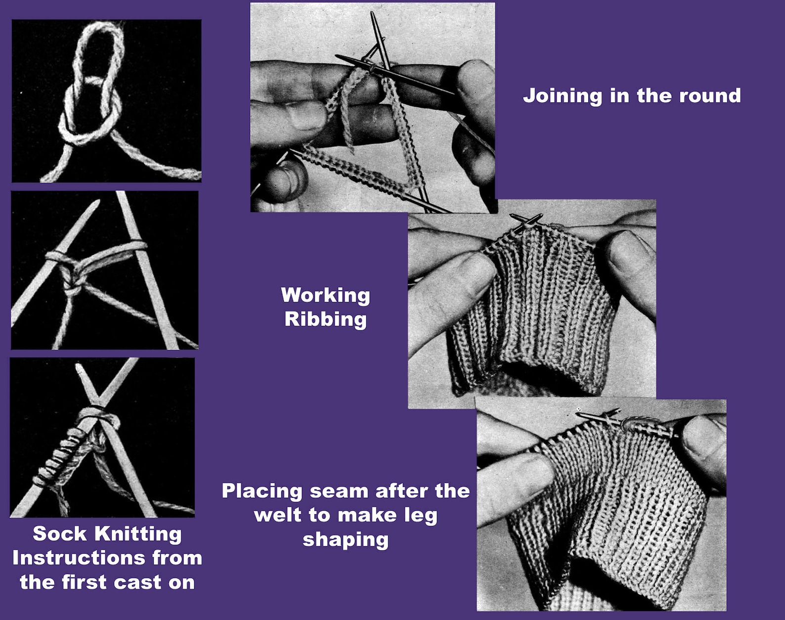 Weldon's 4D 23 C.1929 Vintage Sock Knitting Patterns and - Etsy