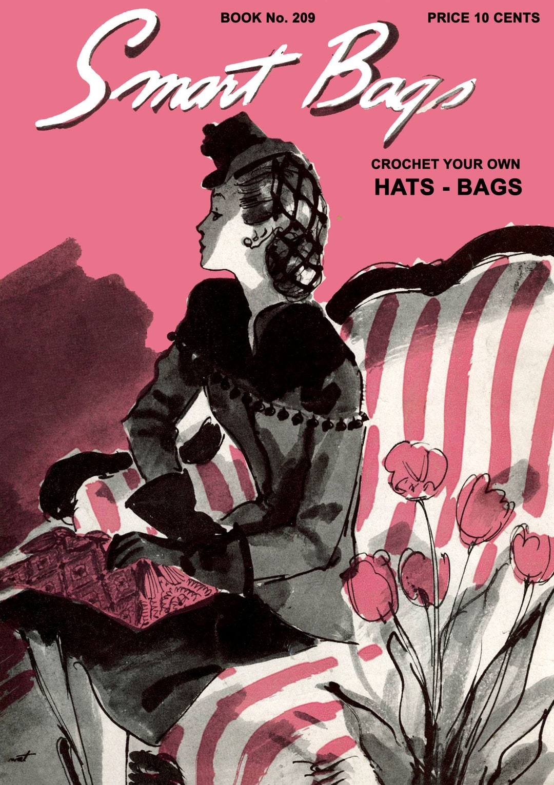 Spool Cotton #209 C.1944 Retro 1940s Crochet Patterns: Women's Hats ...