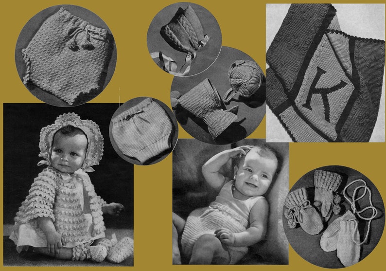 Woolies for Babies Warm Vintage Patterns for Little Ones - Etsy