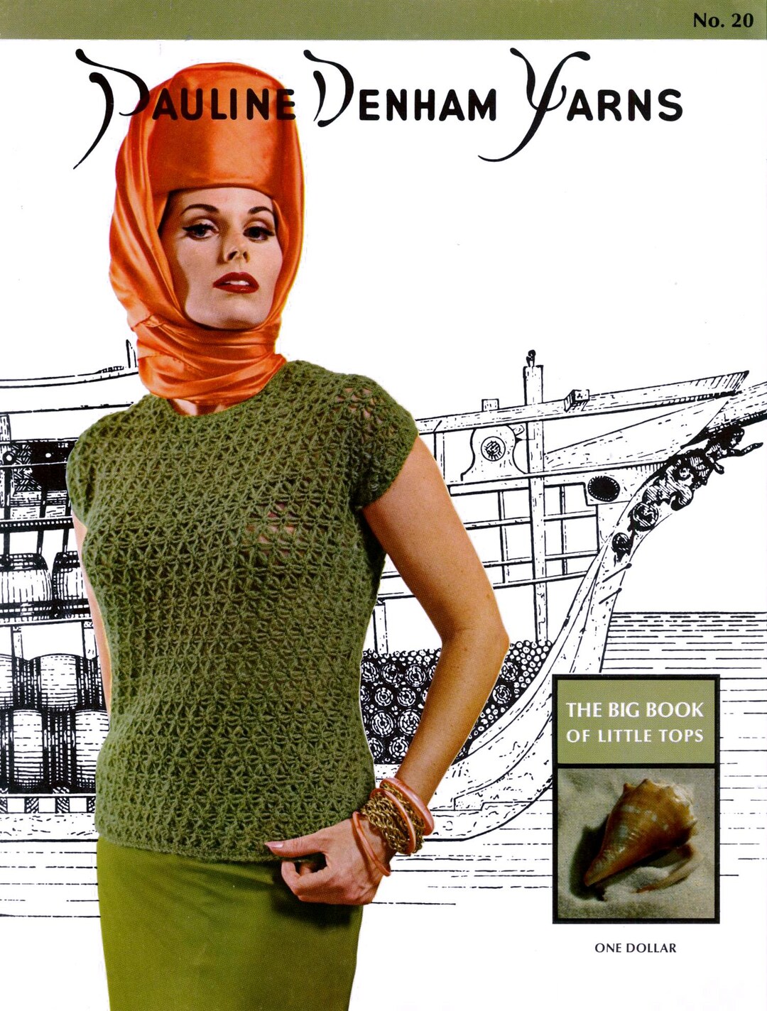 Pauline Denham Knitting Pattern #20 C.1965 Classic 1960s Women's ...