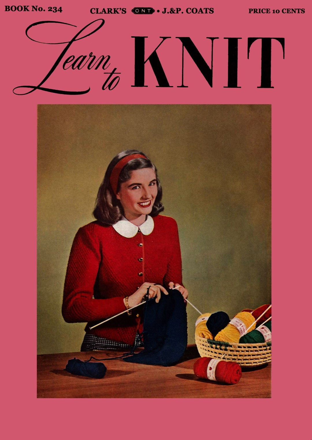 1940s Learn to Knit Book: Instructions & Patterns (PDF E-book) - Etsy