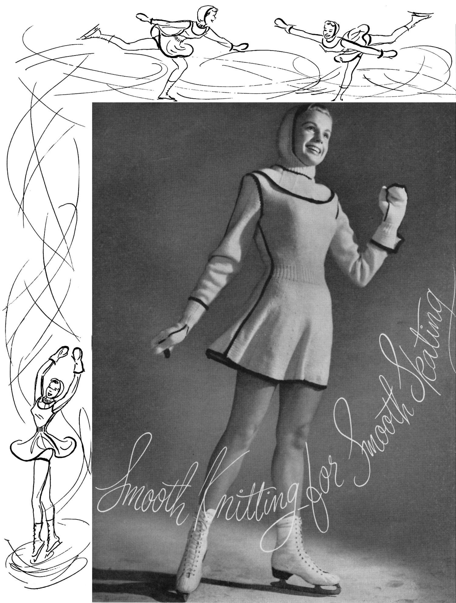 Botany Pattern of the Month 1112, Teen's Ice Skating Outfit in Knitting ...