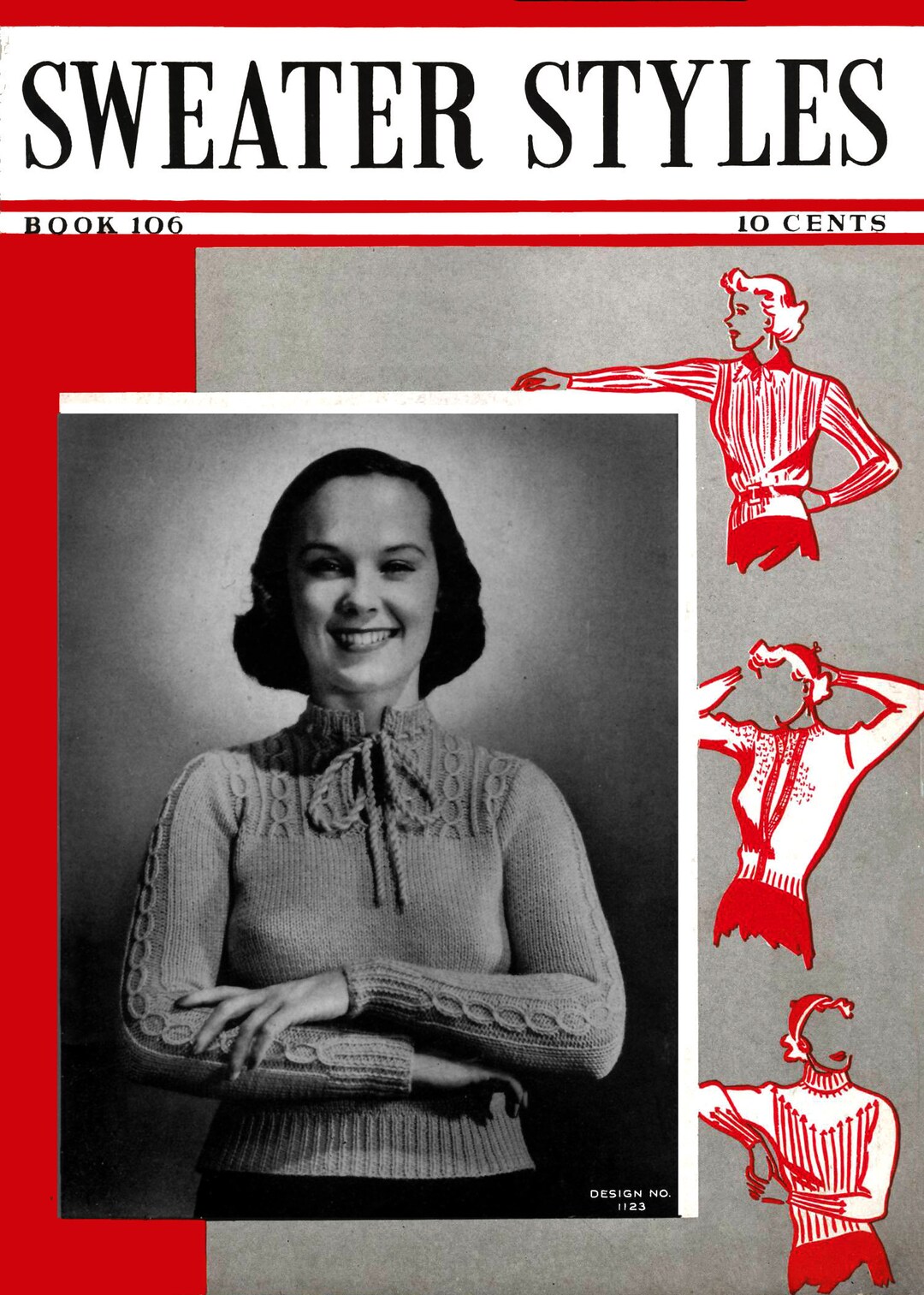 Vintage Knitting & Crochet Patterns for Women's Sweaters - Spool Cotton ...