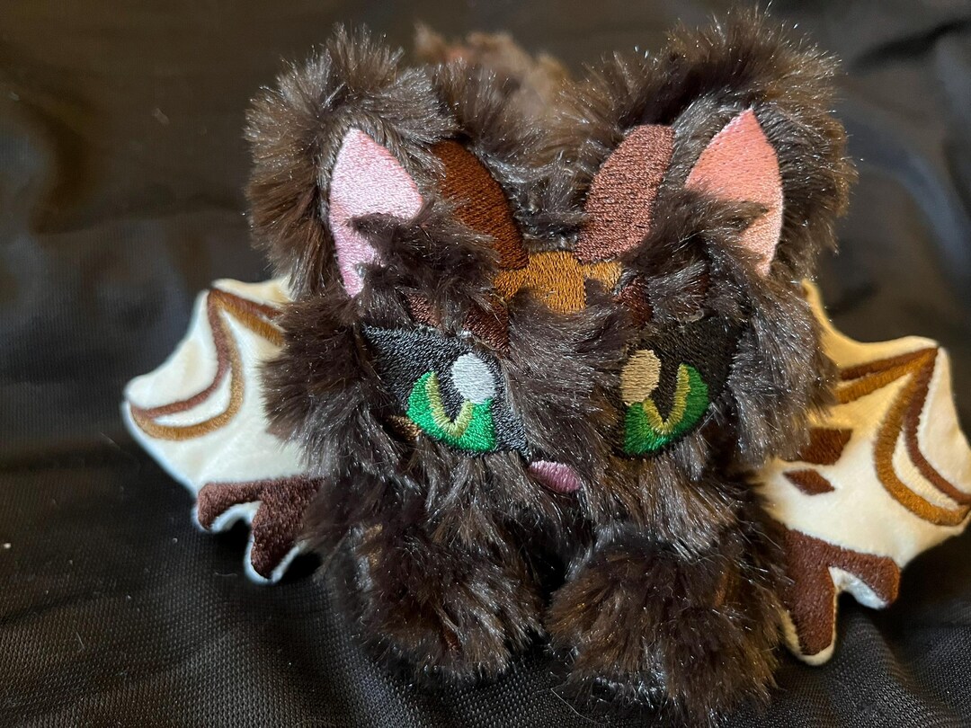 Cute Medium Fuzzy Stuffed Flying Kitty Cat Plush - Etsy