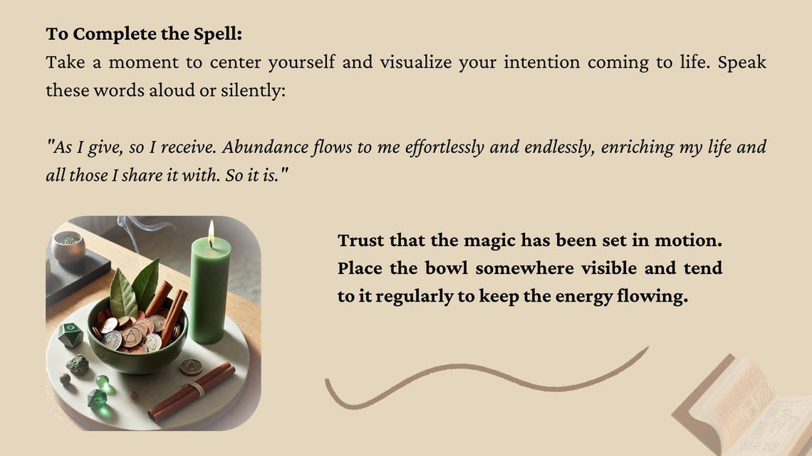 Money Spell: Magical Money Bowl Spell for Abundance/ Spell for Money ...