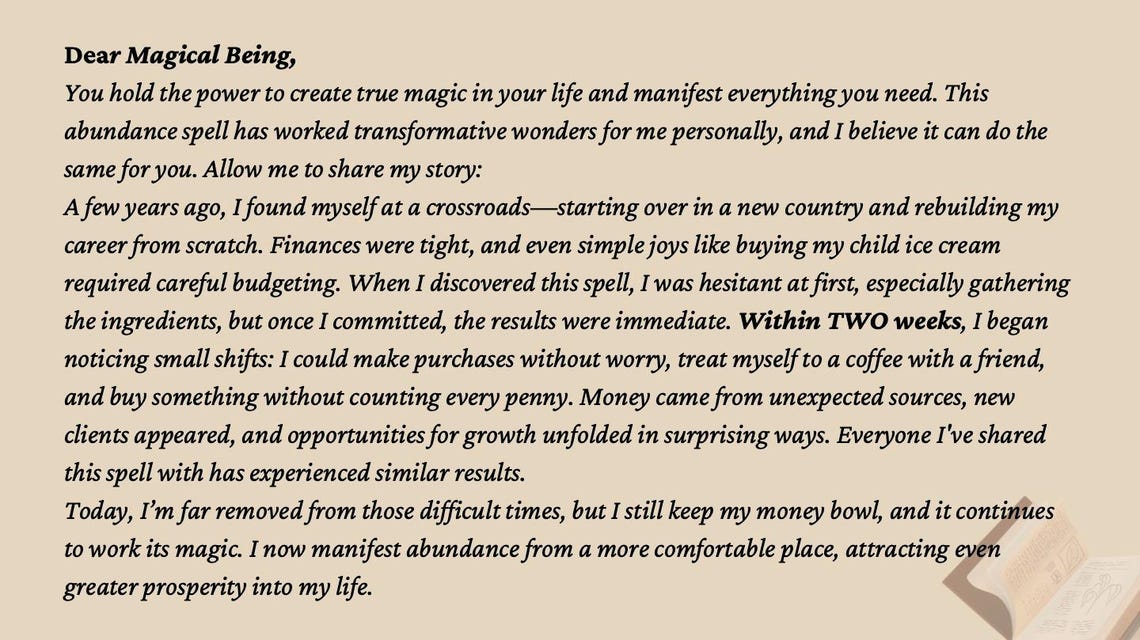 Money Spell: Magical Money Bowl Spell for Abundance/ Spell for Money ...