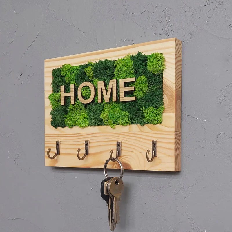 Wooden Key Holder - Etsy