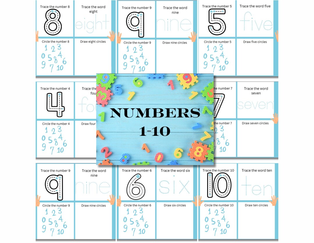 Preschool Counting, Numbers 1-10, Beginning Math, Counting, Learning to ...