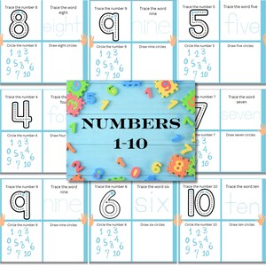 Preschool Counting, Numbers 1-10, Beginning Math, Counting, Learning to ...