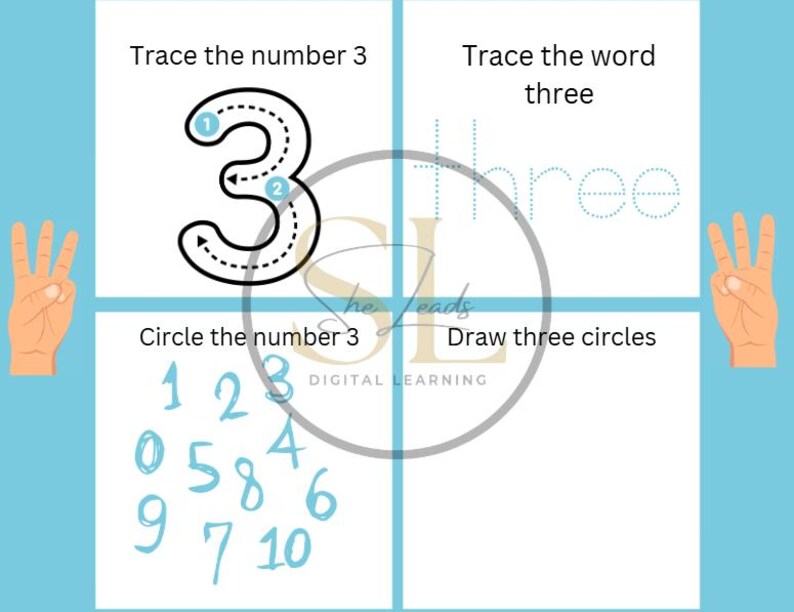 Preschool Counting, Numbers 1-10, Beginning Math, Counting, Learning to ...