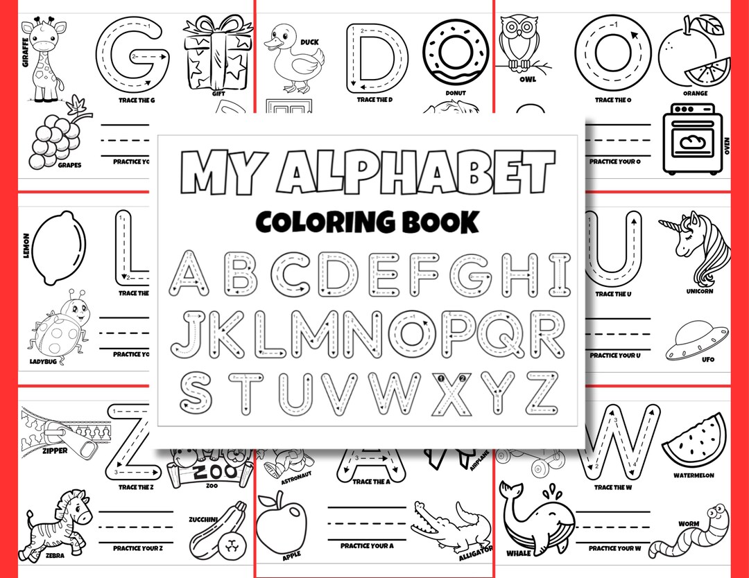 26 ABC Phonics Tracing Worksheets, Preschool-kindergarten Handwriting ...