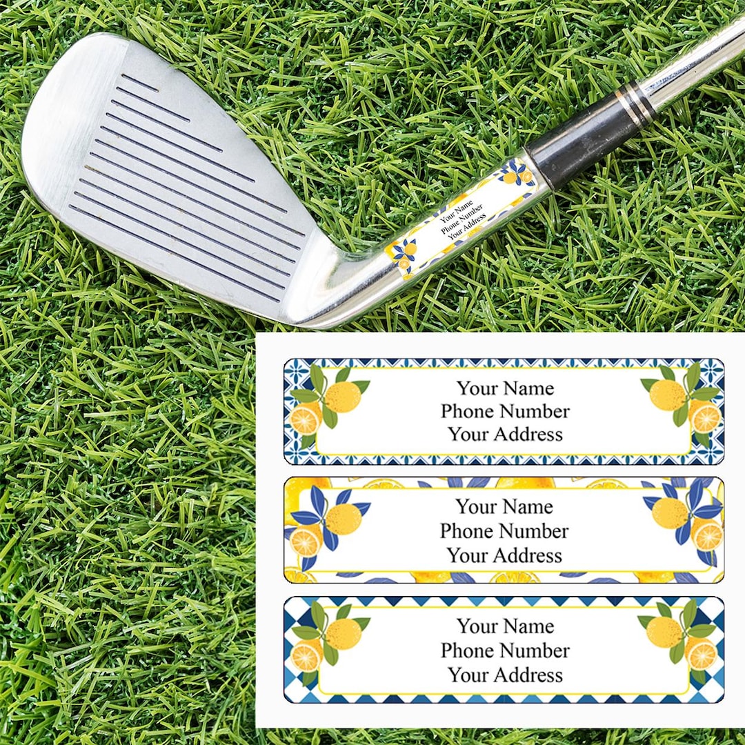 Custom Golf Club Labels – 28 Personalized Name Stickers for Club ID ...