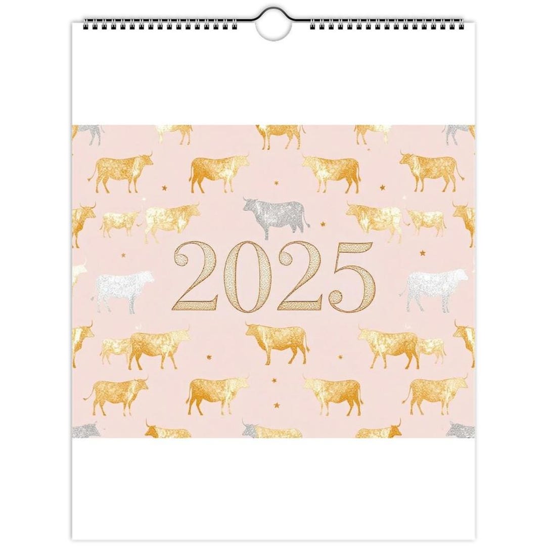 Cow Calendars 2025 US & CA - Etsy