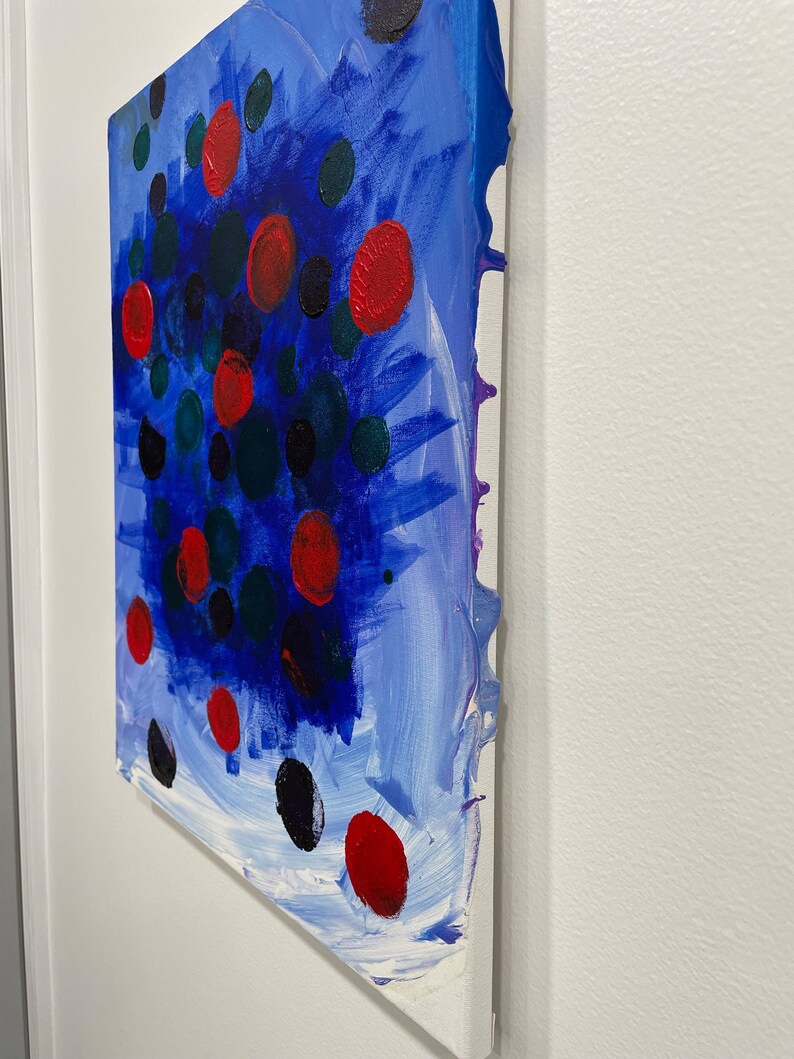 Polky Dottie is an Artistic Abstract One of a Kind Bright Fun Painting ...