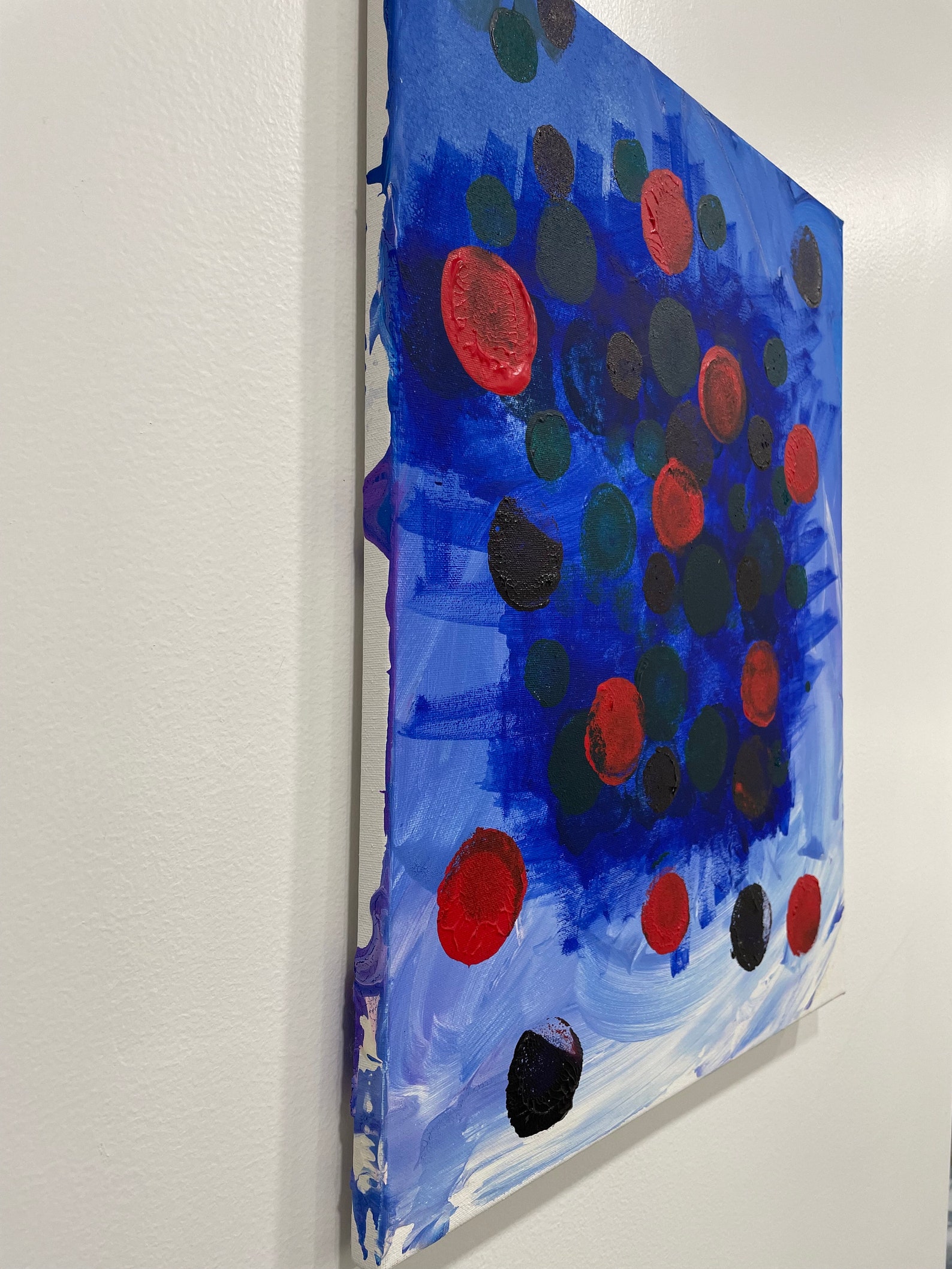 Polky Dottie is an Artistic Abstract One of a Kind Bright Fun Painting ...