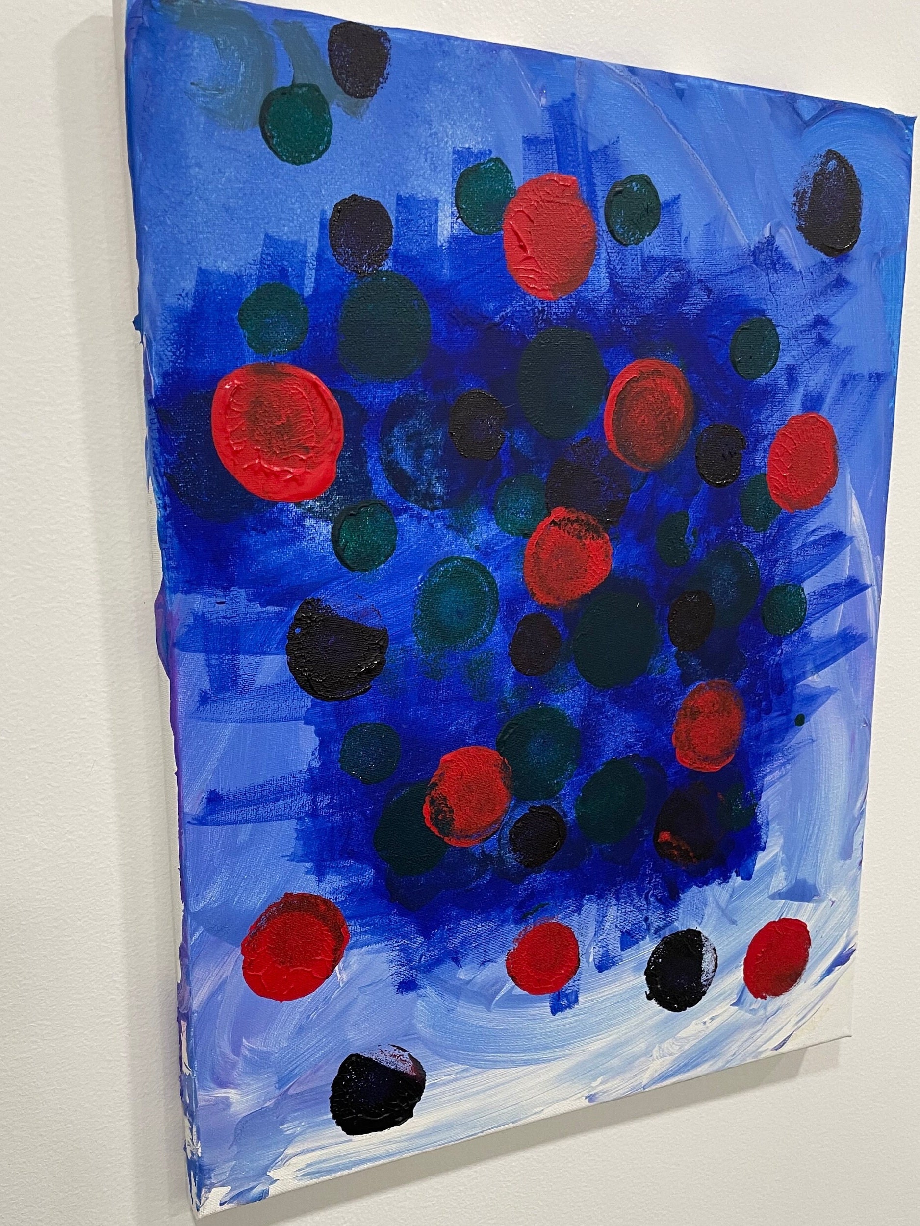 Polky Dottie is an Artistic Abstract One of a Kind Bright Fun Painting ...