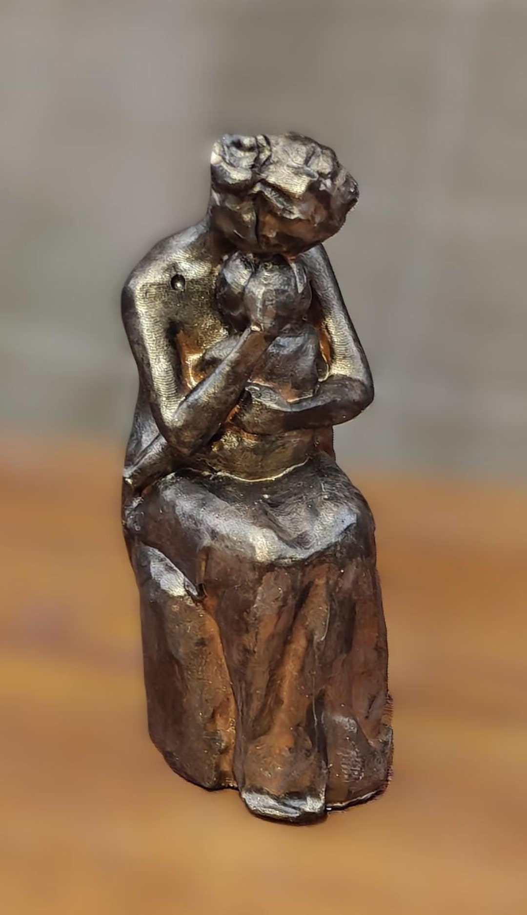 Handcrafted Mother and Child Sculpture, Mother and Child Ornament ...