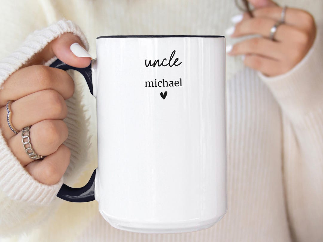 Personalized Aunt and Uncle Mug Set, Custom Name Coffee Cups, Pregnancy ...