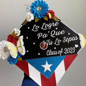 Custom Personalized Puerto Rico Flag Graduation Cap Topper| Hispanic ...
