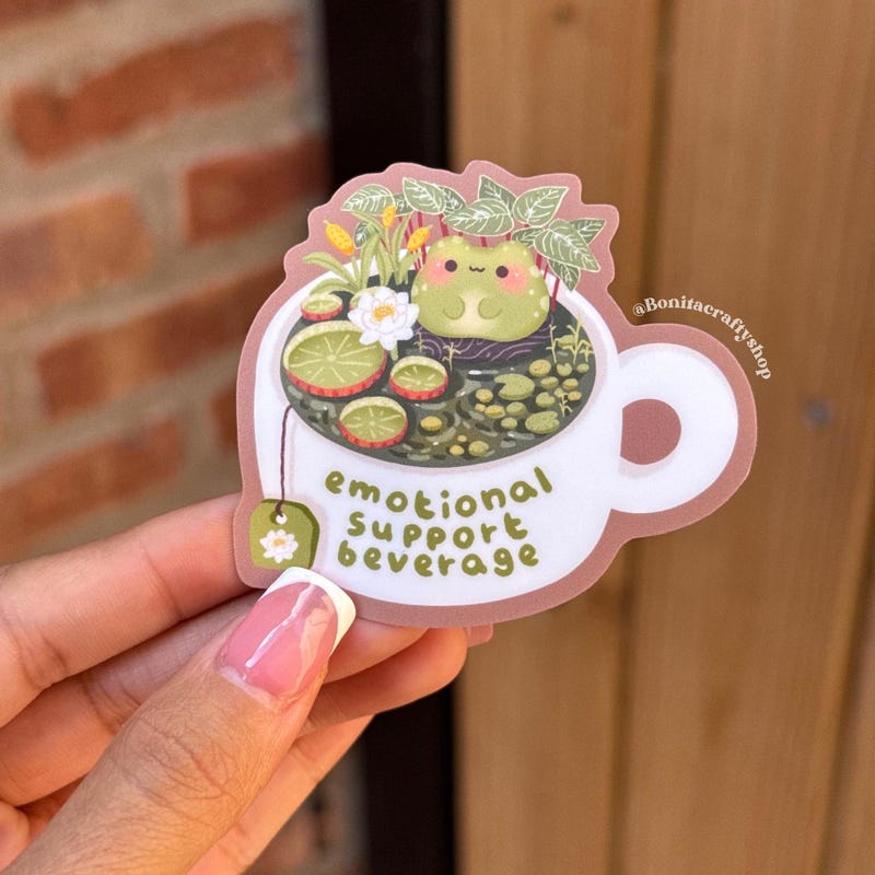 Sticker Kawaii Frog - Etsy