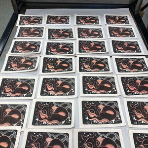 Vulpecula Fox Block Print Printmaking Fox Relief Print Linocut ...