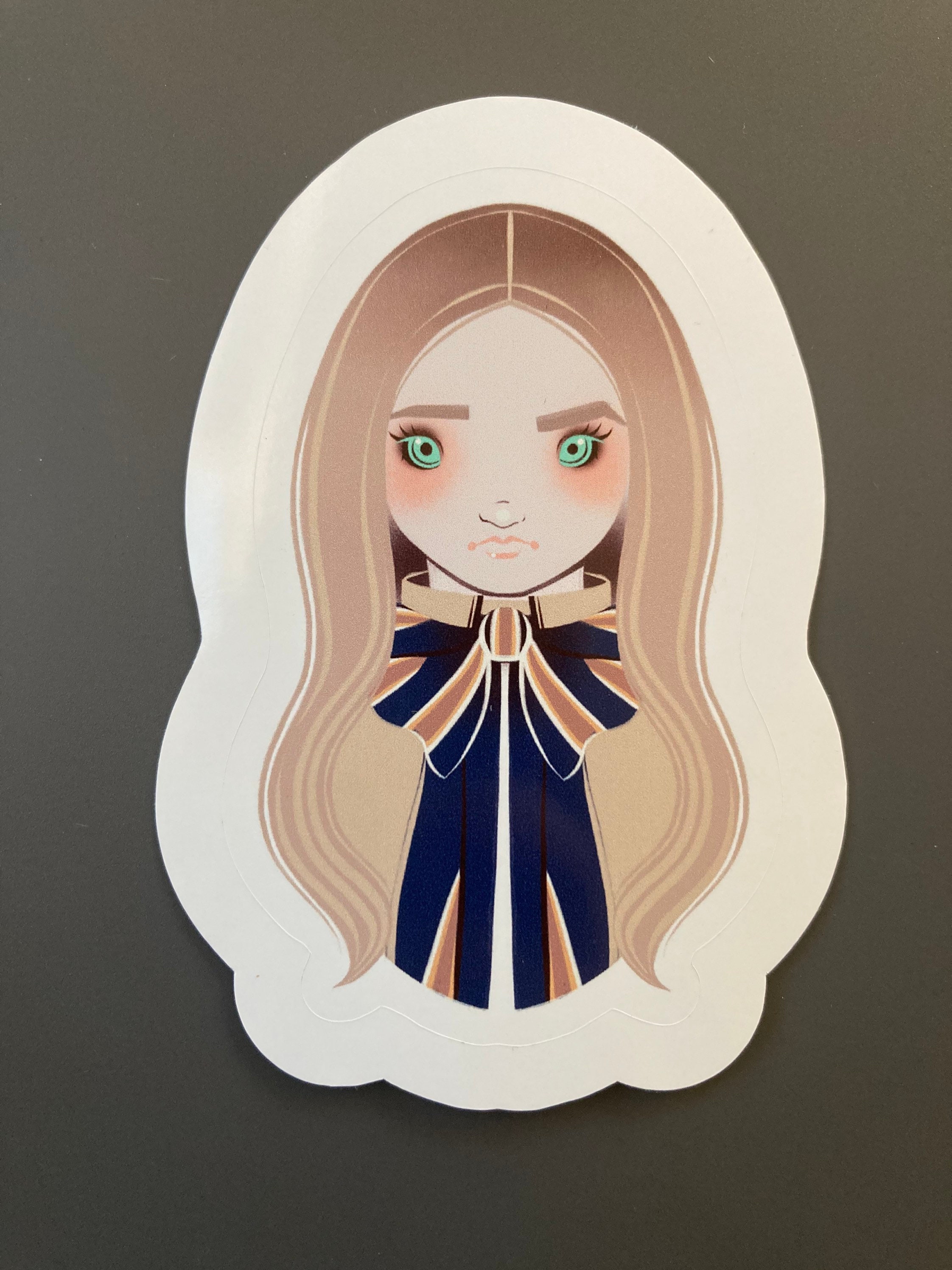 M3gan Megan Movie Illustration M3gan Sticker Art Film Sticker Contour ...