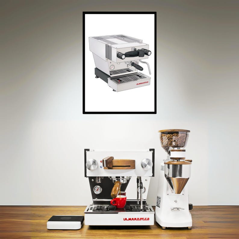 La Marzocco Linea Mini Poster, Minimalist Espresso Machine Art (digital ...