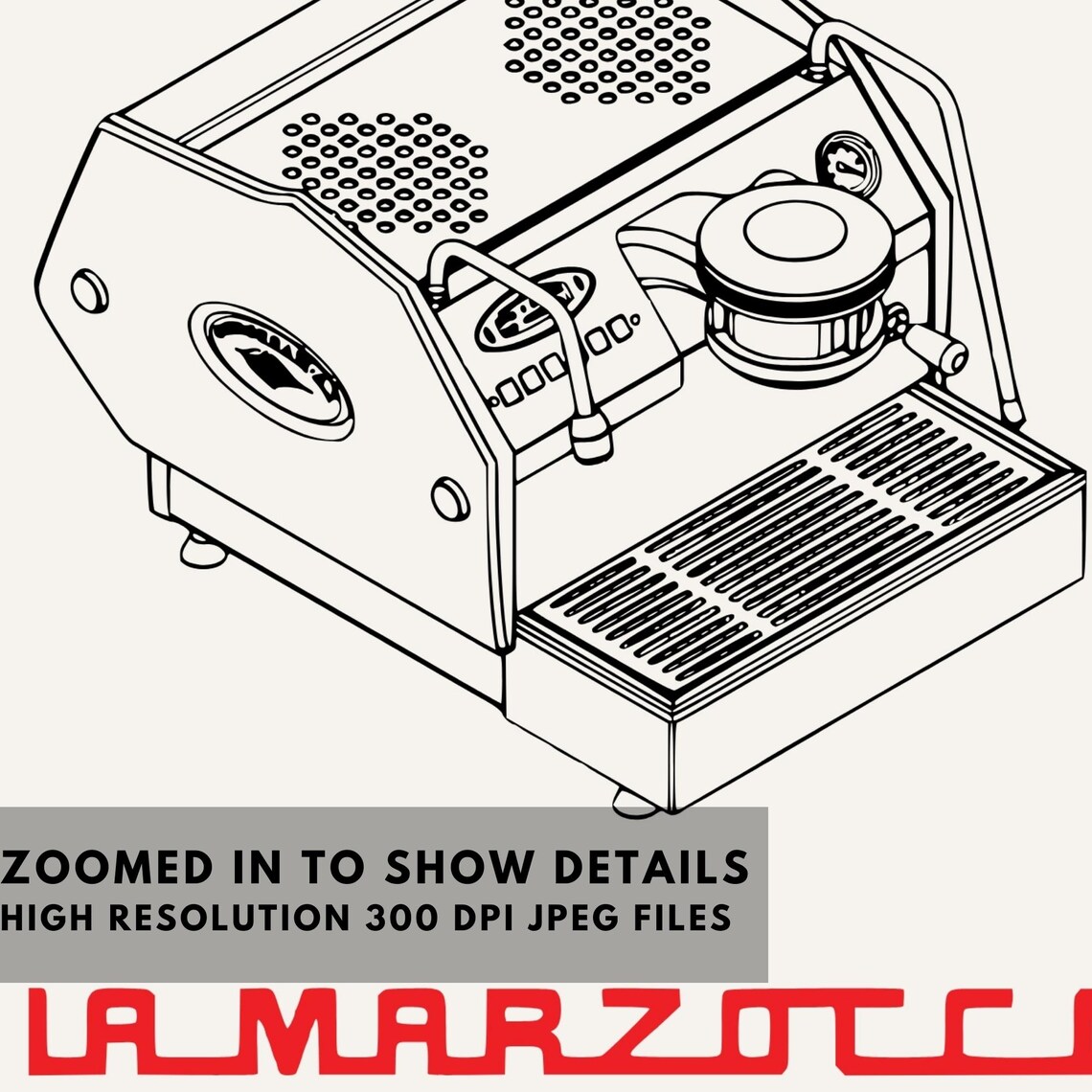 La Marzocco Digital Poster Lamarzocco Wall Art Espresso Machine Digital ...