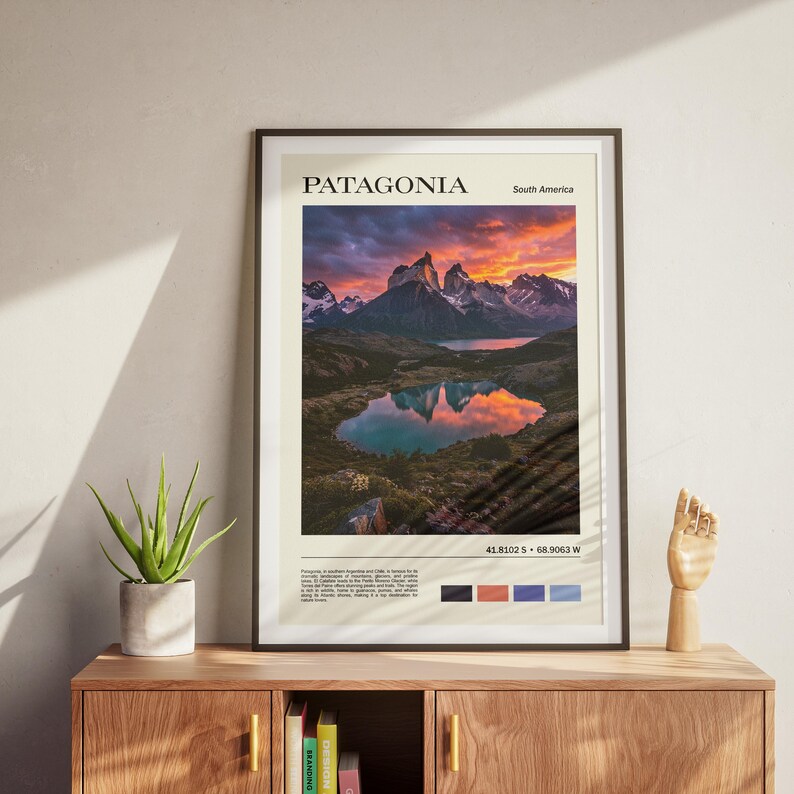 Patagonia Wall Art, Patagonia Printable Poster, Mountain Home Decor ...
