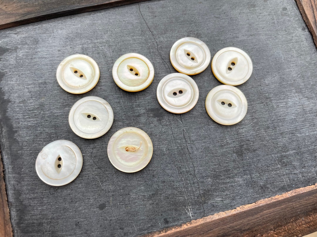 Victorian MOP Matching Authentic Buttons Set of 9 - Etsy
