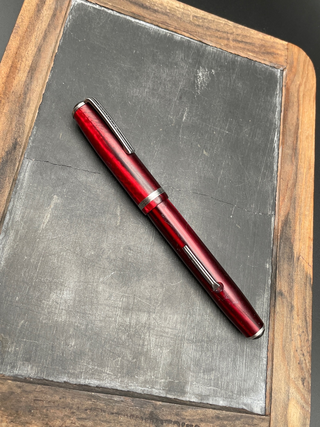Esterbrook 9555 J Series Vintage Lever Fill Fountain Pen in Dubonnet ...
