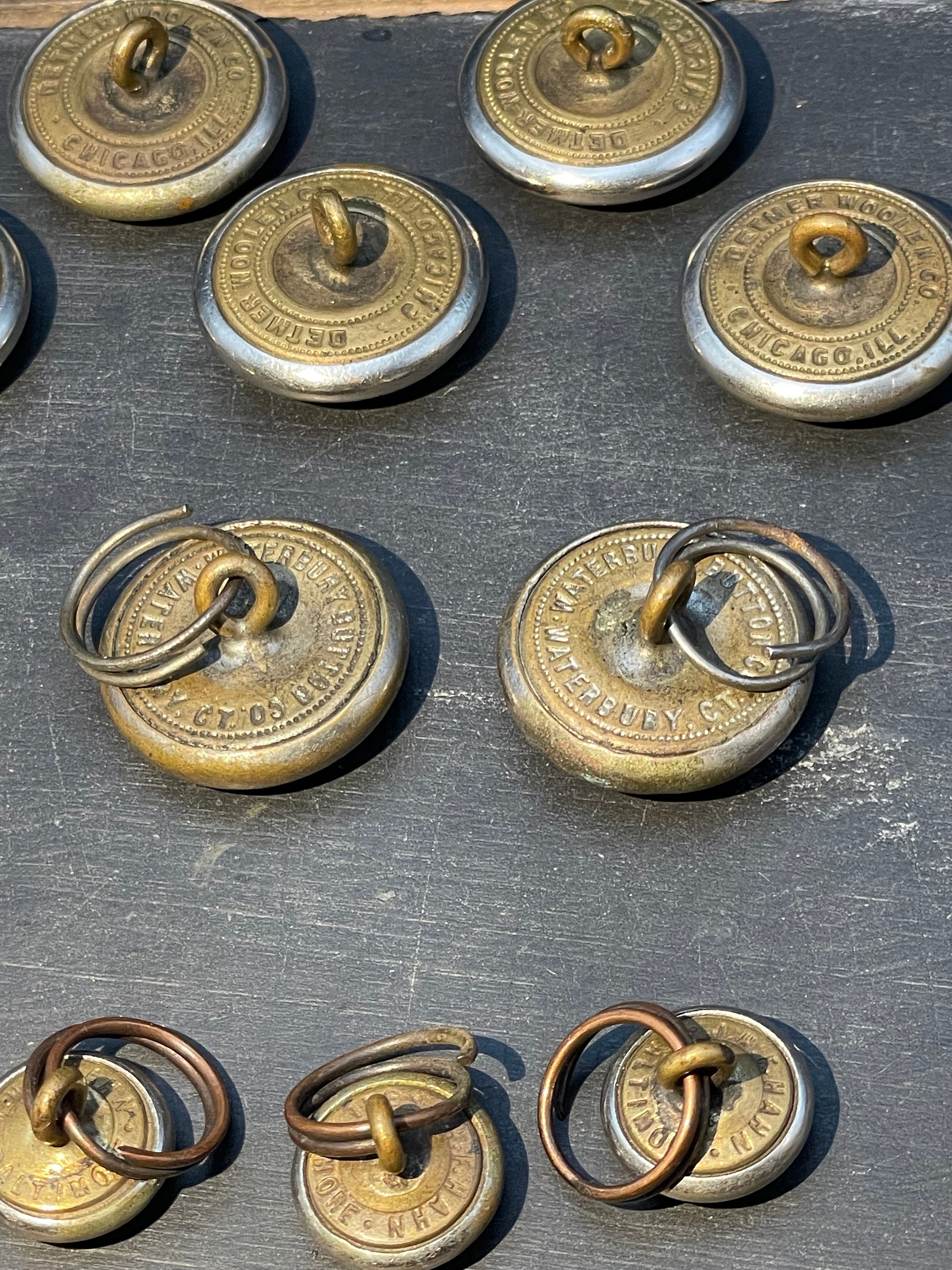 Police Uniform Buttons From 1800s Estate Collection of 20 Chicago ...
