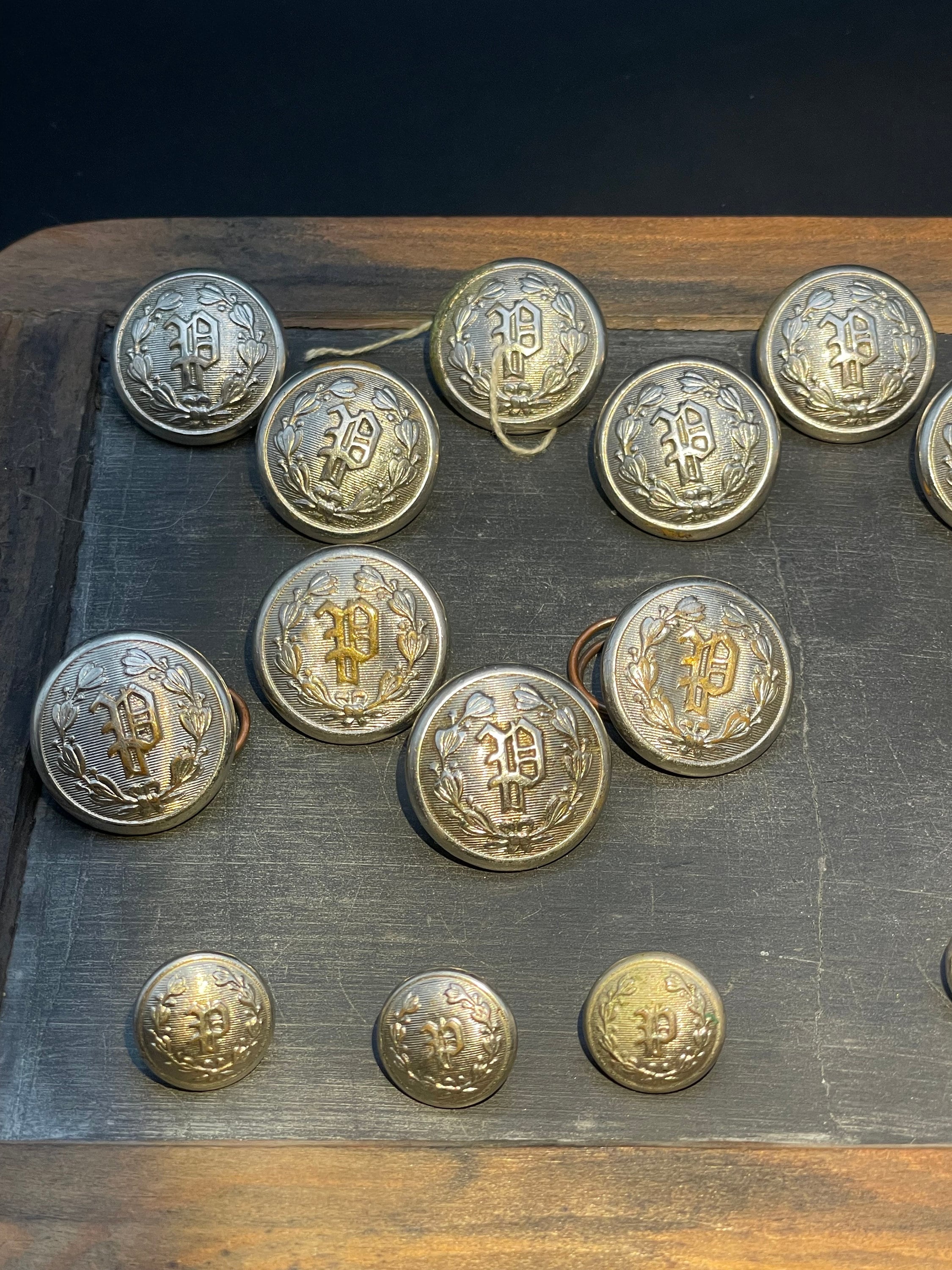 Police Uniform Buttons From 1800s Estate Collection of 20 Chicago ...