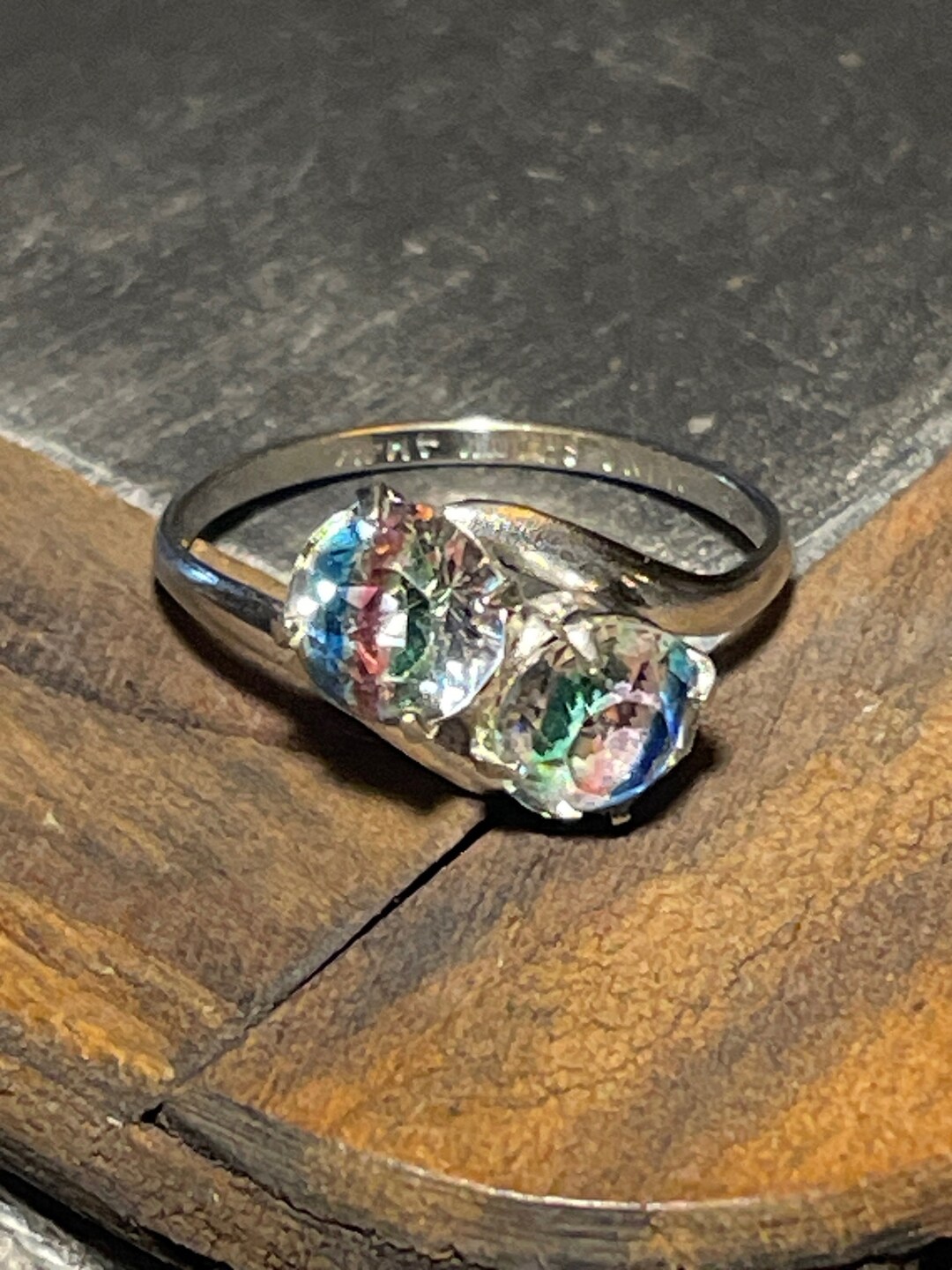 Mid Century Hobe Iris RARE Toi Et Moi Sterling Ring Size 6.75 - Etsy