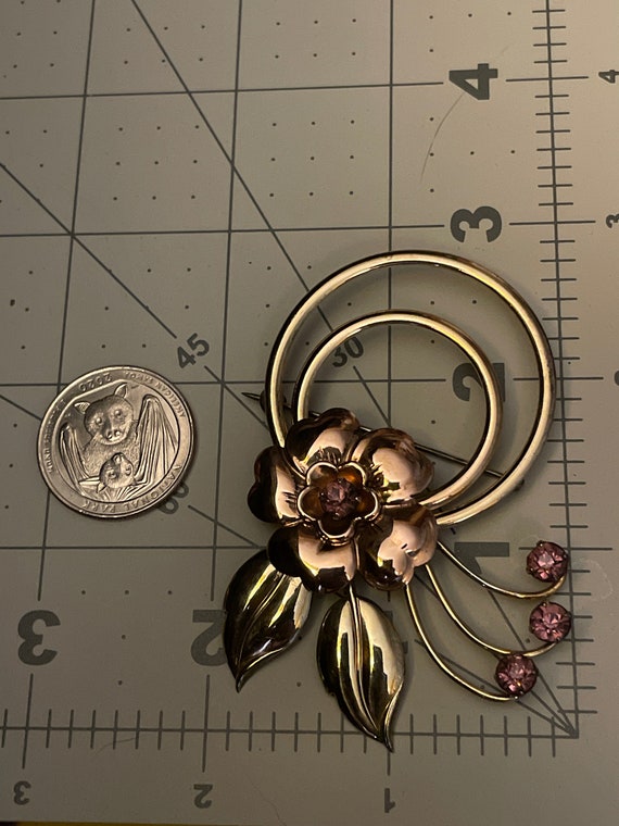 Retro Harry Iskin 1930s Rose and Yellow 10kgf Amethys… - Gem